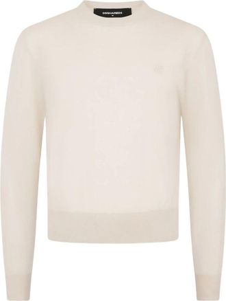 Dsquared2 Homme, Pulls, Beige, Taille: M Pull ras du cou
