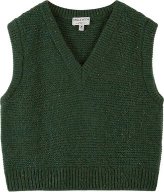 Emile Et Ida Pull Sans Manches Amelot Laine Emile et Ida