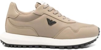 Emporio Armani Low-Top Sneaker - Sneakers Beige - Gr. UK_10 - in Beige - f&uuml;r Damen