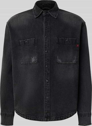 Replay Regular Fit Jeanshemd aus reiner Baumwolle
