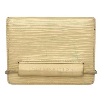Louis Vuitton Portefeuille en cuir Pre-owned - Femme - Pre-owned - Beige - Taille: ONE Size