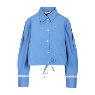 Ganni Damen, Blusen & Hemden, Blau, 2XSGr&ouml;&szlig;e