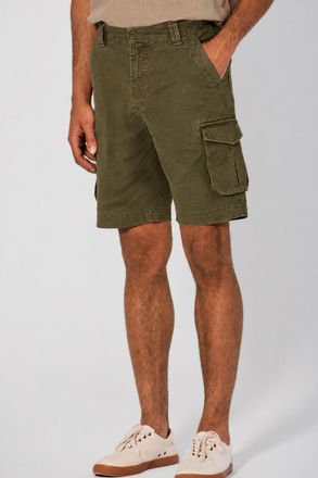Hempage Hempage Herren vegan Cargo Shorts Peat Braungr&uuml;n