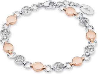 s.Oliver Damen Armkette, Edelstahl IP rose