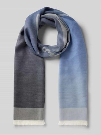 Emporio Armani Schal aus Modal-Mix mit Fransen