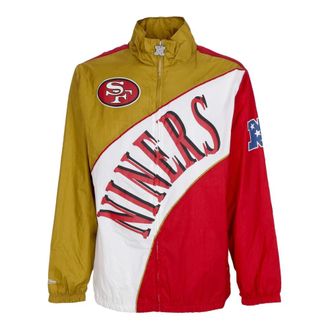 Mitchell & Ness NFL Gebogener Windbreaker Jacke SF49ers - - Jackets - Herren - Mehrfarbig - S