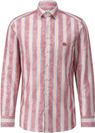 Etro Hemd mit Paisley-Muster und Streifen