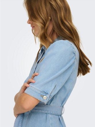 Only Jeanskleid ONLVIBBE SS BELT DNM DRESS AKM Baumwollmischung, regular fit