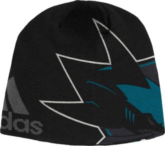 adidas San Jose Sharks Jacqurad Beanie NHL Winterm&uuml;tze, One Size