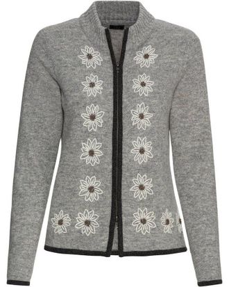 Luis Steindl Strickjacke Strickjacke mit Edelwei&szlig;