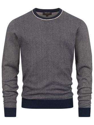 Indicode Herren INPallboy Feinstrickpullover aus 100% Baumwolle | Strickpullover f&uuml;r M&auml;nner Navy, XXL