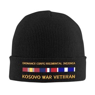 Generic Bonnet en Tricot Insigne R&eacute;gimentaire du Corps De LOrdnance, Ancien Combattant De Guerre Classique Chapeau Tricot&eacute; Extensible Bonnet Thermo pour Sport