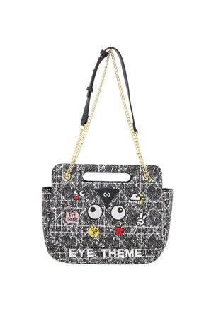 Mymo Umh&auml;ngetasche Umh&auml;ngetasche Frauen Schwarzer Denim