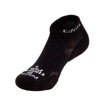 Thorlos Herren Xccu D&uuml;nne Cushion Running Low Cut Socken Laufsocken, Schwarz/Schwarz, Large