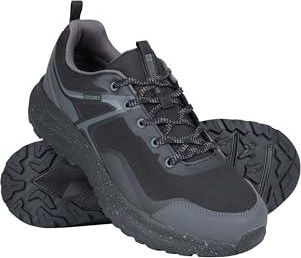 Mountain Warehouse Momentum Trail Chaussures de course imperm&eacute;ables pour homme - Baskets r&eacute;sistantes avec maille respirante et semelle rembourr&eacute;e - Printemps/&eacute;t&eacute;, Noir, 