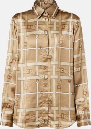 Burberry Bedrucktes Hemd Emma aus Satin