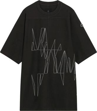 Rick Owens Homme, Tops, Noir, Taille: M Jumbo SS T-Shirt