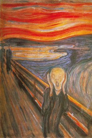 1art1 Edvard Munch XXL Poster Der Schrei, 1893 Plakat | Bild 120x80 cm