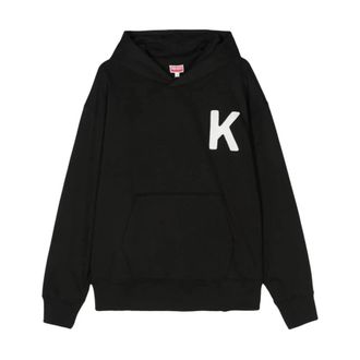Kenzo Bestickter Oversize-Hoodie - - Sweatshirts & Hoodies - Herren - Schwarzk - XL