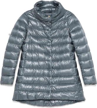 Herno Manteau Au Genou - Bleu Clair