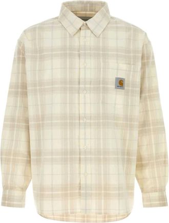 Carhartt Work in Progress Homme, Chemises, Beige, Taille: XL Wilber Shirt