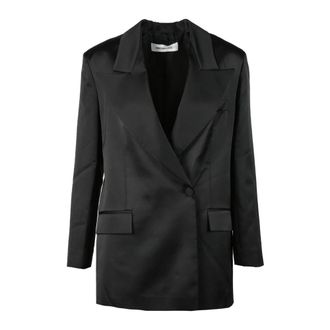 Nineminutes Stilvolle Jacke aus Polyester Elastan Mix - - Jackets - Damen - Schwarzk - S