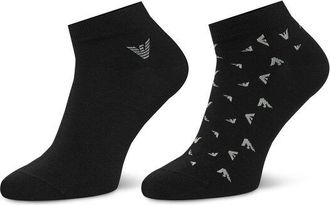 Emporio Armani Kurze Socken EM000538 AF25376 MC624 Schwarz