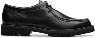 Clarks Mixte Berwick Seam Shoes, Black Leather, 40 EU