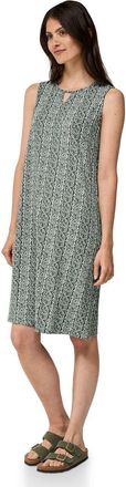 Cecil Damen B144416 Gemustertes Jersey-Kleid, Balmy Khaki, XXL