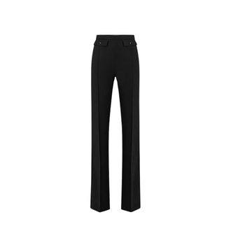Elisabetta Franchi Leichte Cr&ecirc;pe Palazzo Hose - - Trousers - Damen - Schwarzk - S