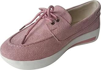 Generic Chaussures de loisirs pour femme - Chaussures &agrave; enfiler - Chaussures d&eacute;t&eacute; noires - Semelle &eacute;paisse - Antid&eacute;rapantes - Chaussures de marche - Chaussure