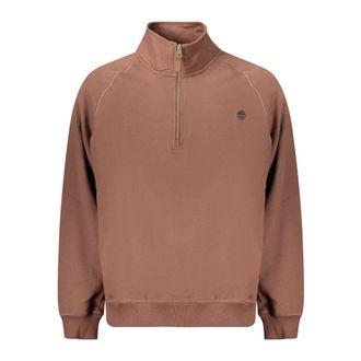Timberland Exeter River Logostickerei Viertelrei&szlig;verschluss-Sweatshirt - - Sweatshirts & Hoodies - Herren - Braun - L