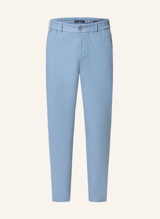 Strokesman's Strokesmans Chino Extra Slim Fit Mit Leinen blau