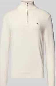 Tommy Hilfiger Regular Fit Troyer aus reiner Baumwolle