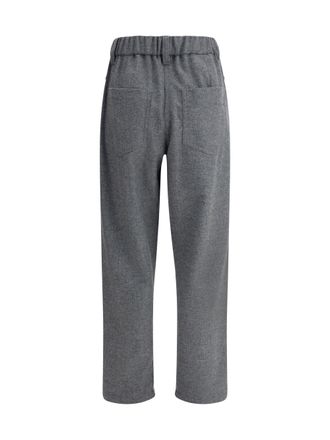 Brunello Cucinelli Wool M&eacute;lange Trousers - Gray