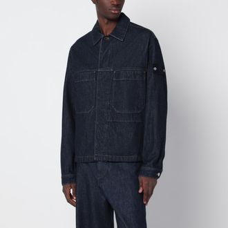 Stone Island Dunkelblaue Hemdjacke aus Denim