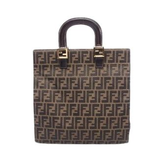 Fendi Pre-owned Zucca Canvas Leder Tote Bag - - Pre-owned - Damen - Braun - ONE SIZE