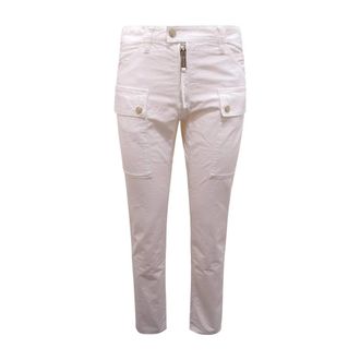 Dsquared2 Italienische Stilvolle Pantalone Hose - - Trousers - Herren - Wei&szlig; - XS