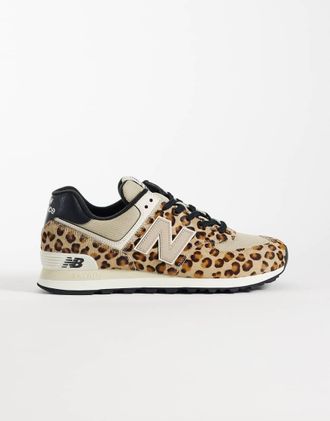New Balance 574 - Baskets - Imprim&eacute; l&eacute;opard-Multi