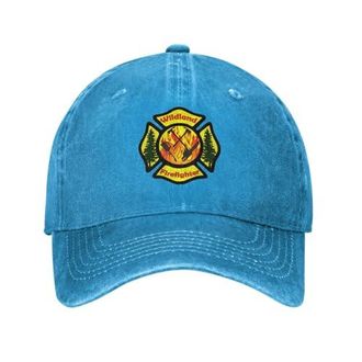 Generic Croix De Malte du Pompier Forestier Homme Femme Trucker Caps R&eacute;tro Ancien Casquette Trucker R&eacute;glable Hip-Hop Cap pour Running Tennis Golf