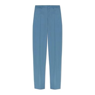 Dolce & Gabbana Homme, Pantalons, Bleu, Taille: XL Pantalon Pliss&eacute; en Laine