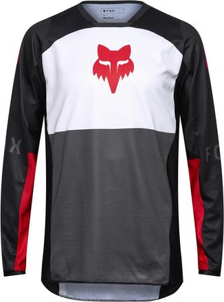 Fox Herren 180 Flow Jersey, Weiß/Rot Fließen, Large