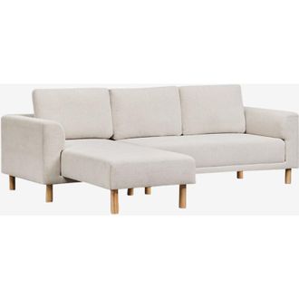 Sklum Sklum - Caspian 3-Sitzer-Chaiselongue-Sofa Cremebeige