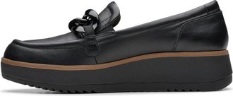 Clarks Damen Zylah May Slipper, Schwarzes Leder, 35.5 EU