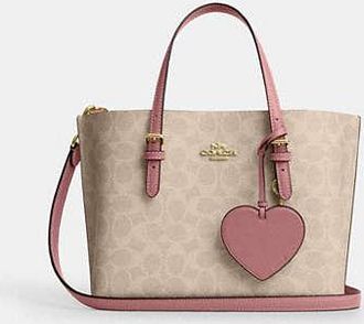 Coach Mollie Tote 25 Aus Signature-Canvas Mit Herzanh&auml;nger