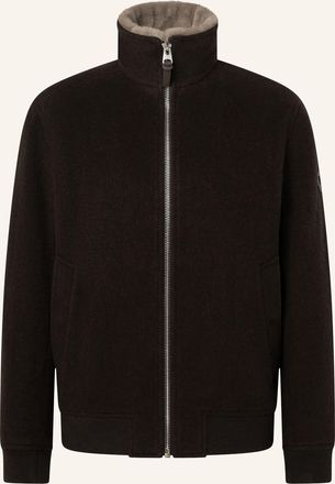 Joop Jacke Milton Mit Abnehmbarem Kunstfell braun