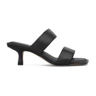 Alma En Pena Nappa Leder Sandale mit Doppelriemen - - Shoes - Damen - Schwarzk - 39 EU