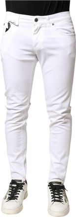 Dolce & Gabbana Homme, Jeans, Blanc, Taille: S Skinny Stretch Jeans