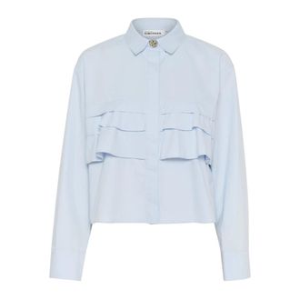 Karen by Simonsen Femme, Blouses et Chemises, Bleu, Taille: 36 FR NinjaKB Shirt