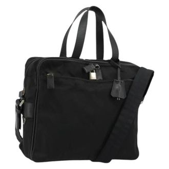 Prada Sac &agrave; main en cuir pr&eacute;-poss&eacute;d&eacute; - Femme - Pre-owned - Noir - Taille: ONE Size